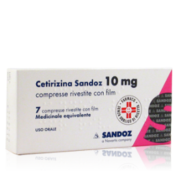 Cetirizina Sandoz 10 mg | Allergia | Saninforma